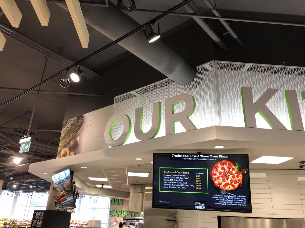 Aalto Grocery Store Signage - Ferrier Wire Design Metals Projects